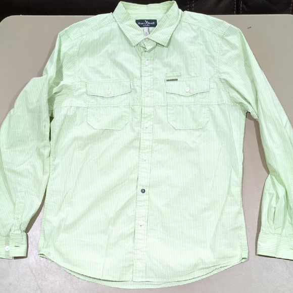 Marc Ecko | Shirts | Marc Ecko Cut Sew Light Green Casual Buttondown ...